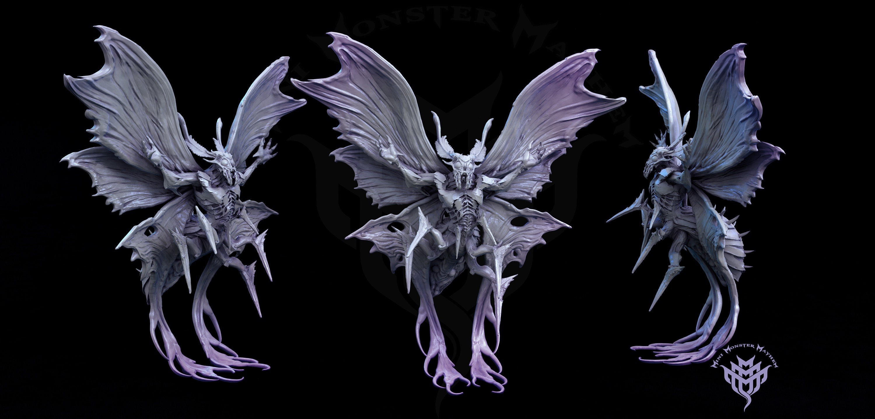 Moth Warrior Insect 3D Printed Resin Miniatures D&D Dungeons - Etsy