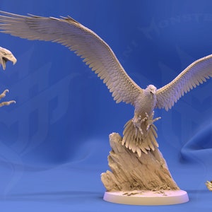Gargantuan Roc Printed 3D Resin 28mm Miniatures D&D Dungeons and ...