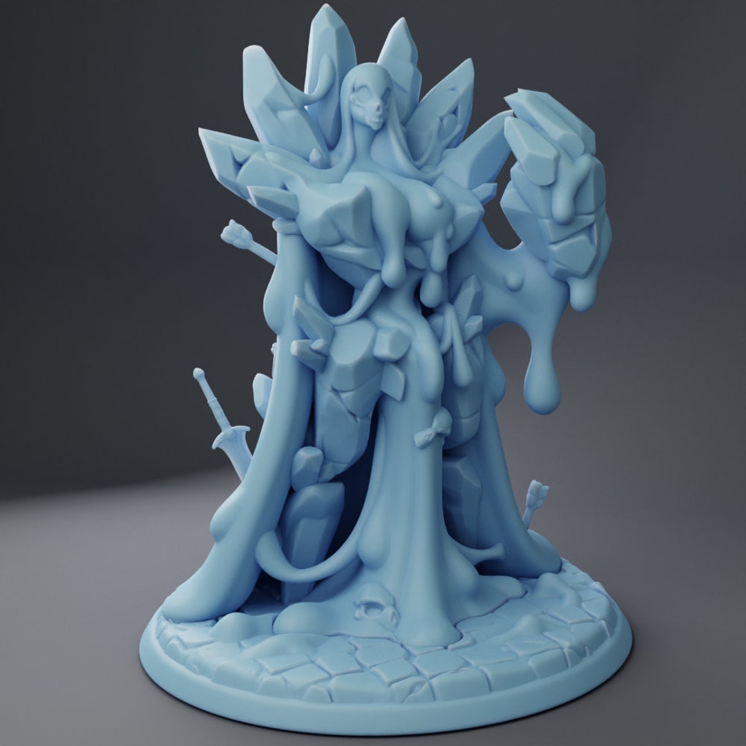 Level 99 Slime Female Monster 28mm 32mm 54mm or 75mm Statue D&D Resin ...