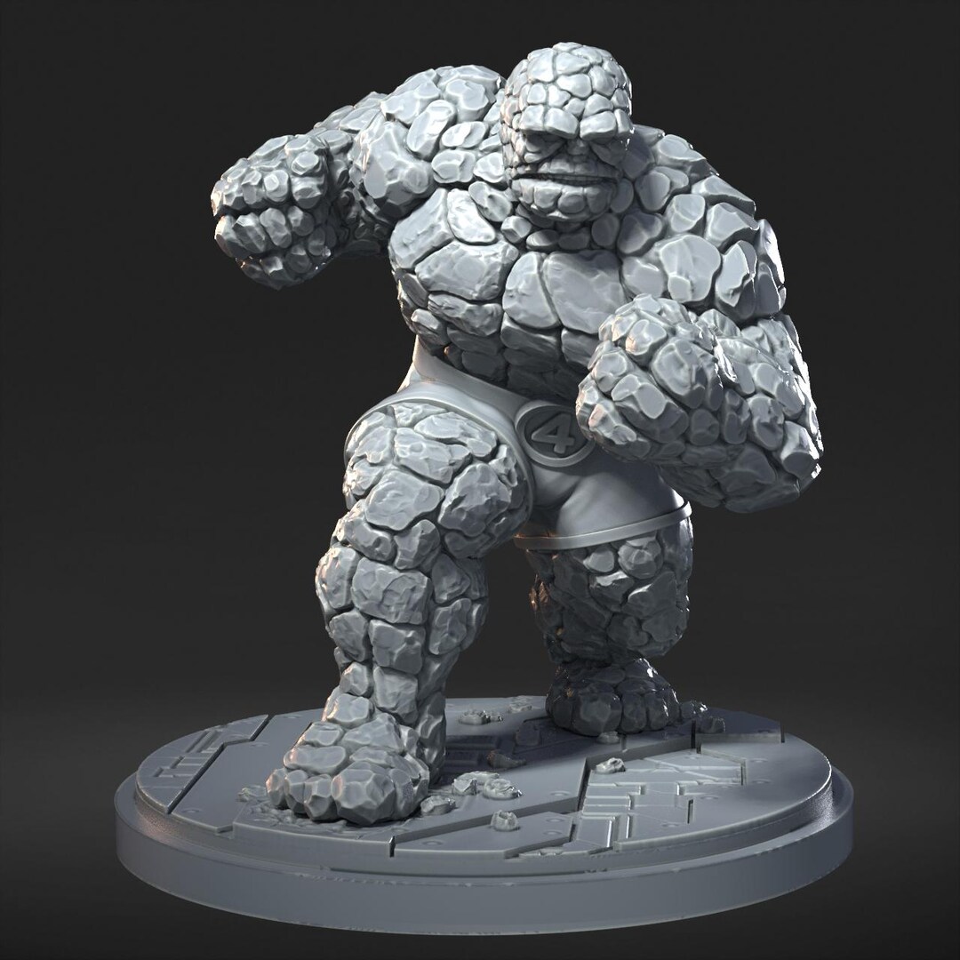 The Thing Rocky Superhero Strong Man Fighter 28mm 32mm D&D Resin Comic ...