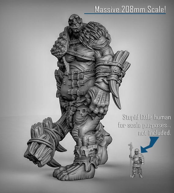 Titan Behemoth D&D Miniature BPA Free Resin Dungeons and | Etsy