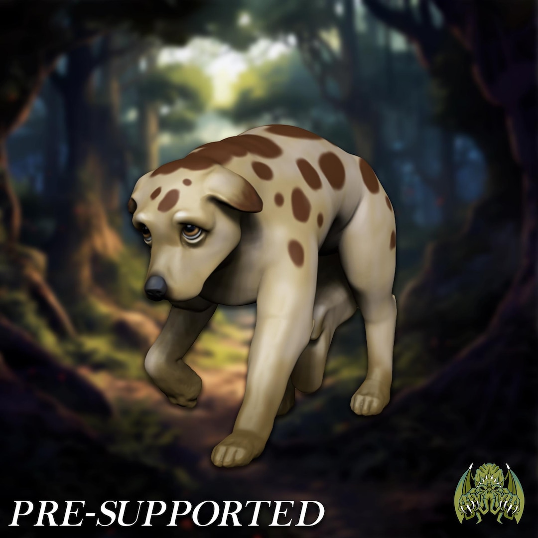 Crumb the Dog Animal Companion 28mm 32mm D&D Resin Mini Dungeons and ...