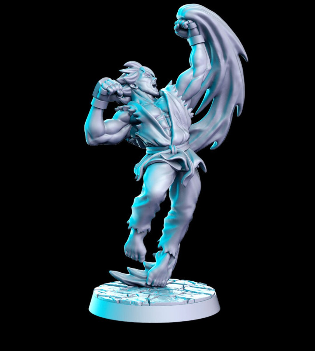 Kyle / Ken Martial Artist Fighter D&D Resin 32mm / 28mm Miniature ...