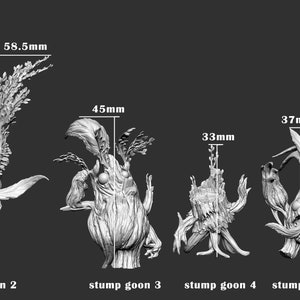 Stump Gang Goons Animated Plant Creature Miniatures Dungeons and ...