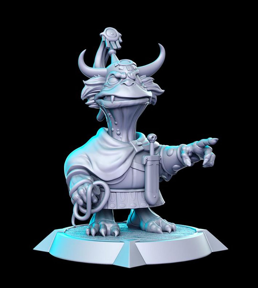 Orc Captain Middle Earth Lotr Goblin 28mm 32mm D&D Resin Miniature ...