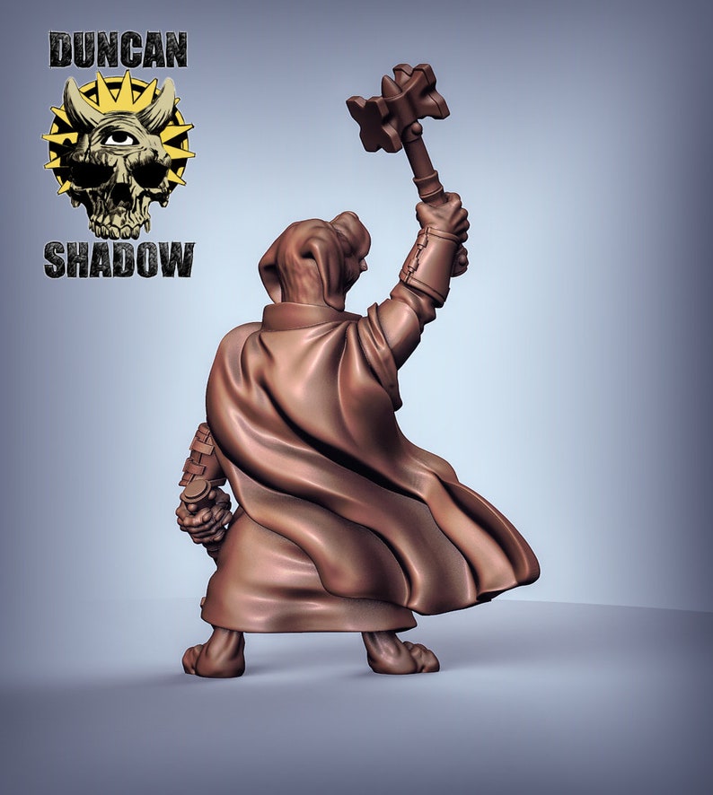 Beagle Dog Clerics 28mm or 32mm Miniatures 3D Resin Printed D&D ...