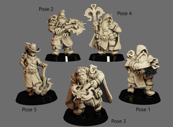 Dwarf Rangers 28mm / 32mm D&D 3D Resin Printed Miniature - Etsy