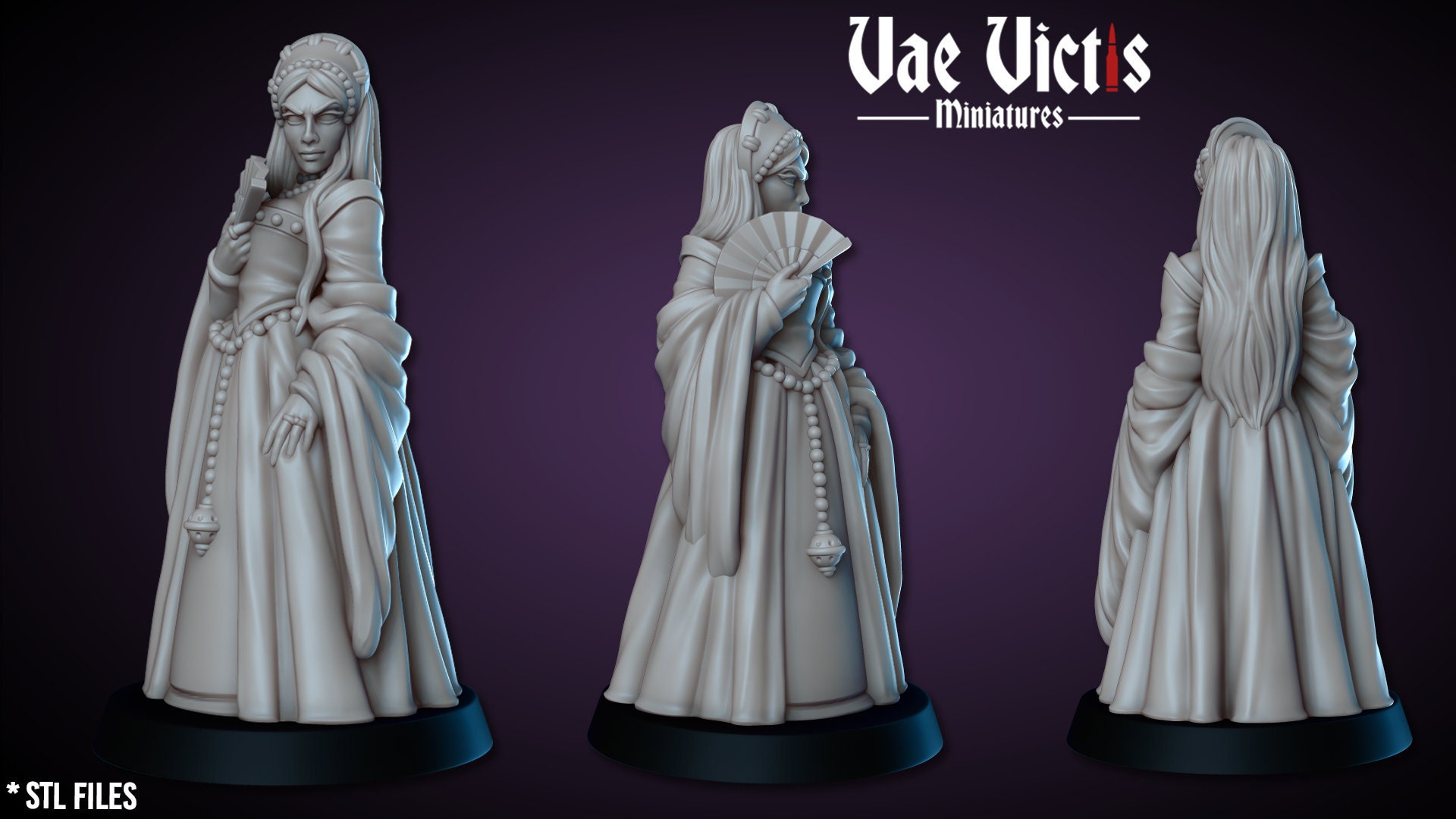 Courtesan NPC 28mm or 32mm D&D 3D Resin Printed Miniature - Etsy