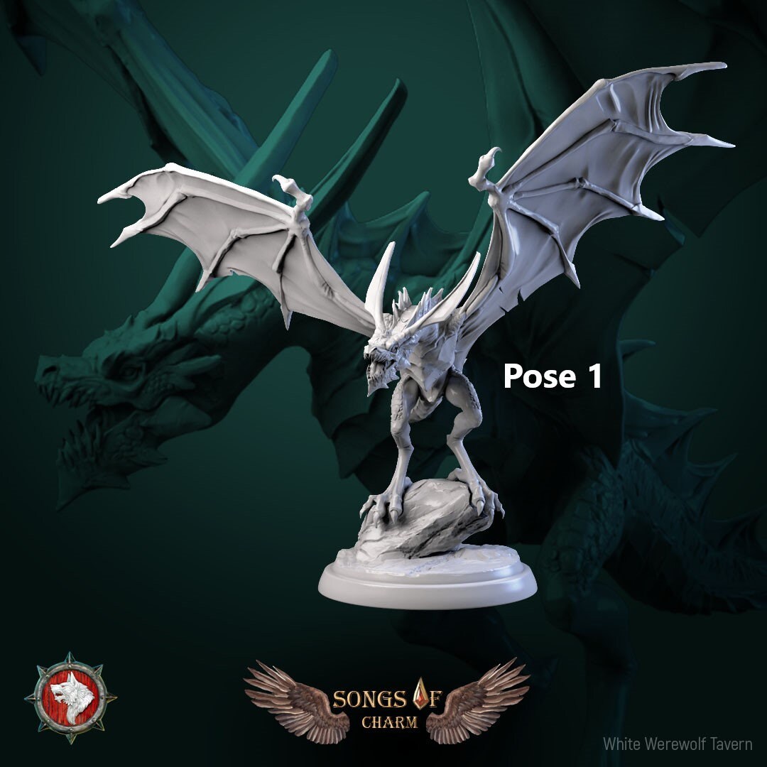 Wyverns 28mm or 32mm D&D Resin Miniature Dungeons and Dragons ...
