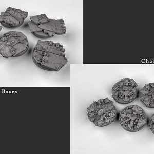 Assorted 25mm 32mm and 40mm Bases for D&D Miniatures Dungeons and ...