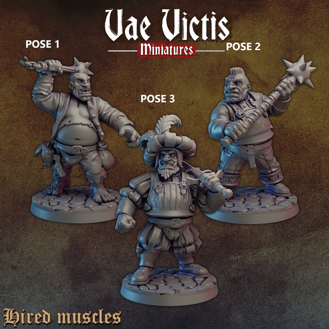 Ogre Fighter Barbarian 28mm or 32mm D&D Resin Miniature Dungeons and ...