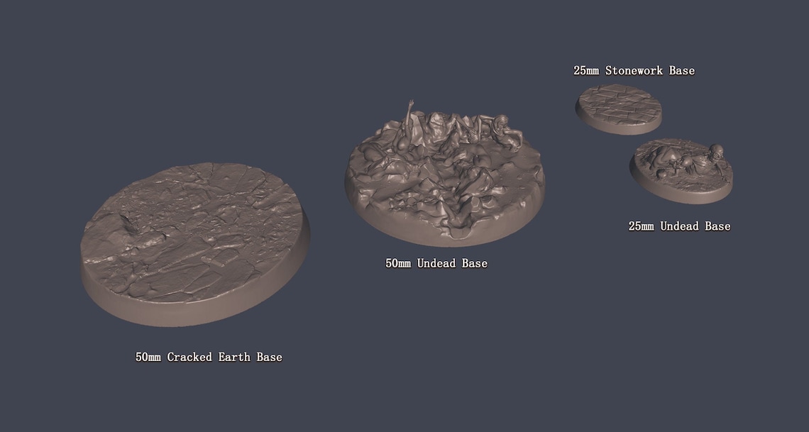 25mm and 50mm Bases for D&D Miniatures Dungeons and Dragons | Etsy
