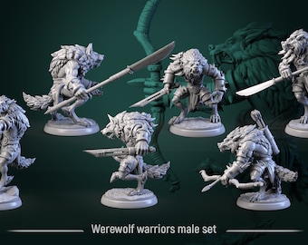 Common Werewolf Dnd Monster Tabletop Gaming 28mm - Etsy