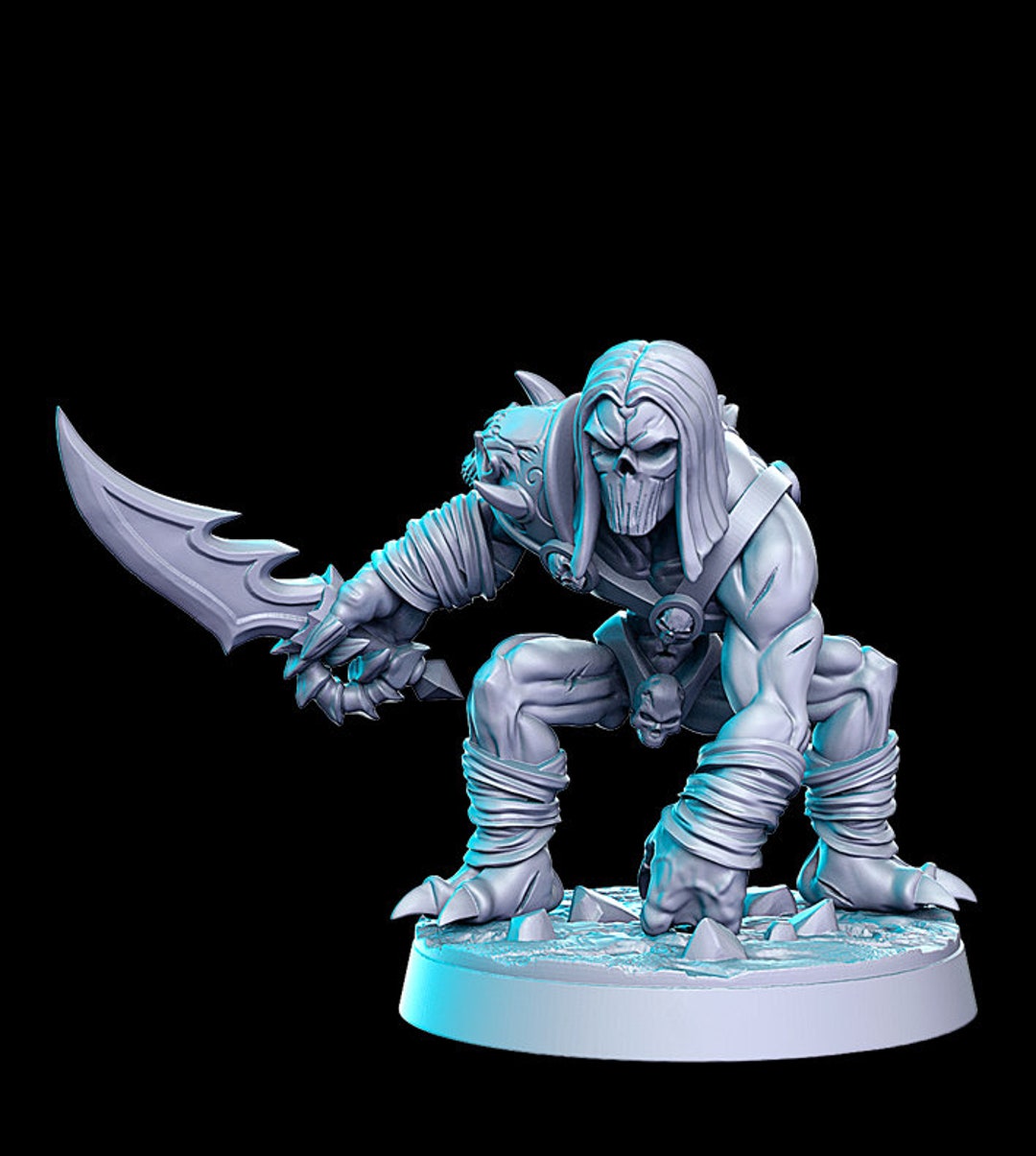 Shadow Stalker Undead Assassin - Necro Warriors - D&D Resin 32mm 28mm ...