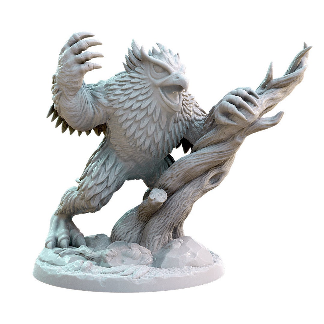 Owlbear Monster D&D Mini Resin 28mm 32mm Miniature Dungeons and Dragons ...