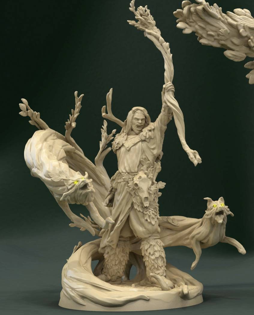 Druid Feral Summoner 28mm 3D Resin Printed Miniature Dungeons | Etsy