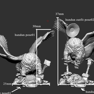 Hundun Dijiang Asian Themed Resin Miniature D&D Dungeons and Dragons ...