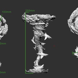 Sharknado Balewind Vortex 28mm 3D Resin Print Miniature Dungeons and ...