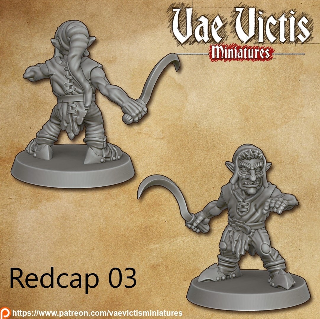 Redcaps Bloodthirsty Fey 28mm 32mm D&D Resin Miniature - Etsy