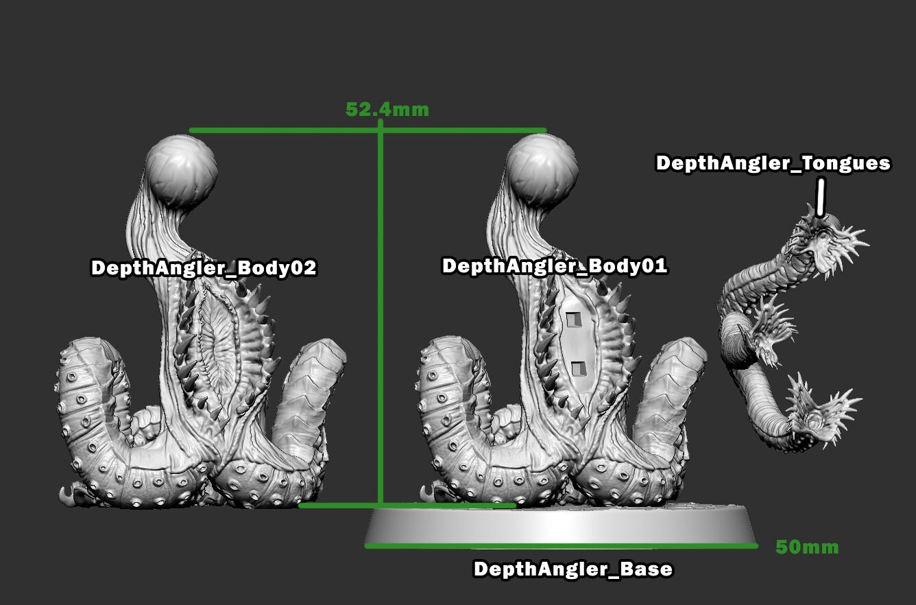 Roper Large 3D Resin Printed D&D Miniatures - Dungeons and Dragons ...