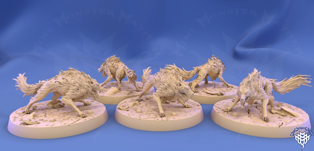 All-seeing Canid Mutant Wolf 3D Resin 28mm Miniatures Dungeons and ...