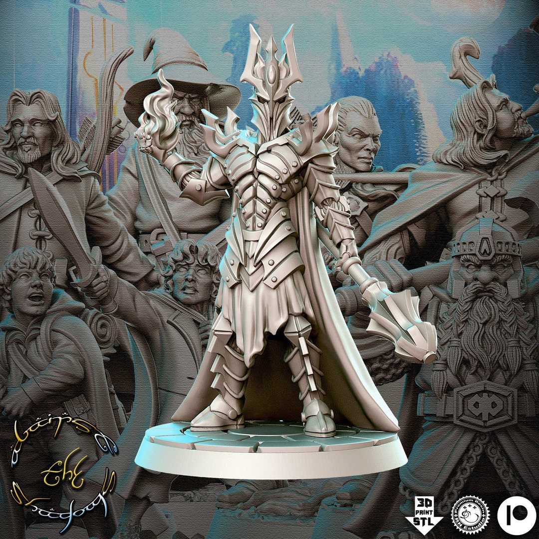 Lord of the Shadows Resin Miniature / Middle Earth / Sauron 28mm / 32mm ...