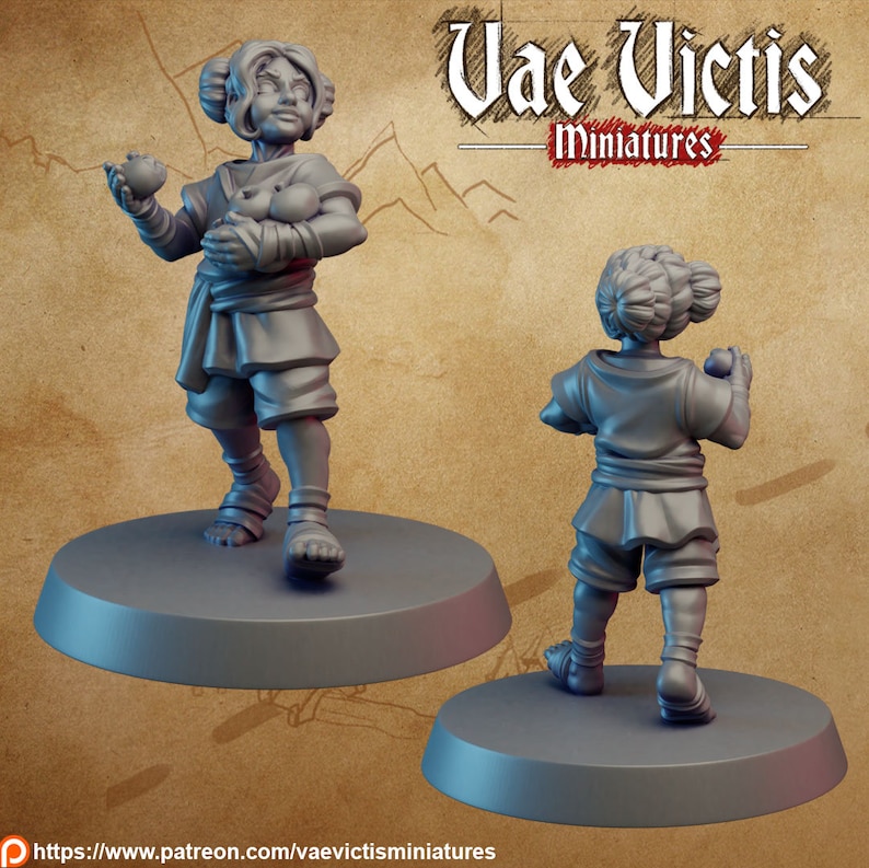 Monk Kid or Halfling Monk Mini 28mm 32mm D&D Resin Miniature - Etsy