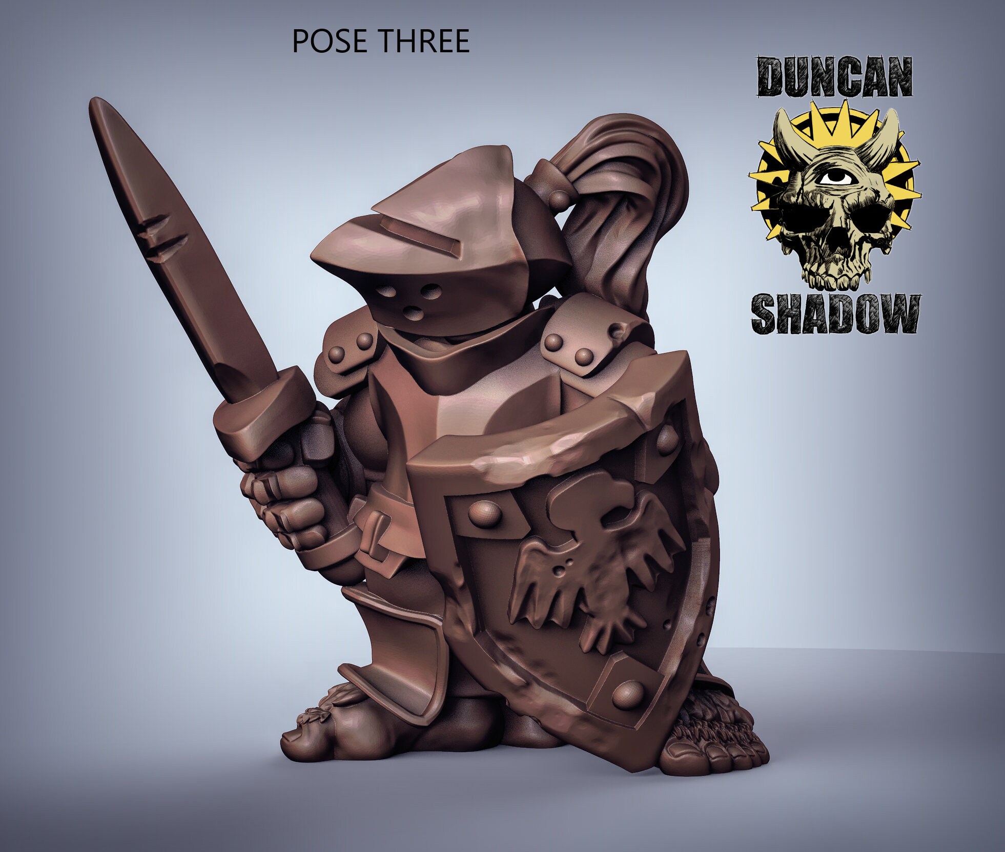 Halfling Paladins W/swords 28/32mm 3D Resin Printed Miniatures - Etsy