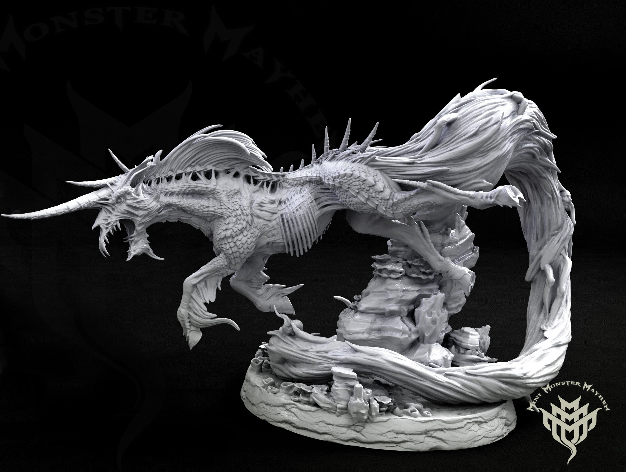 Corrupted Kirin Wrathful Lovecraftian Horror 3D Resin Printed - Etsy