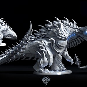 Large Tarrasque Miniature 28mm 32mm D&D Resin Miniature Dungeons and ...