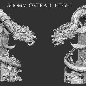 Azure Dragon - Asian Themed Resin Miniature D&D Dungeons and Dragons ...