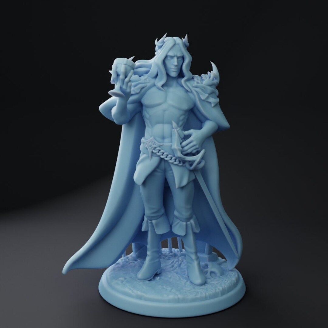 Sexy Strahd Vampire Pinup NSFW Mini D&D Resin 28mm 32mm 54mm Miniature ...