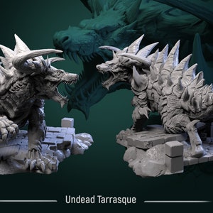 Colossal Undead Tarrasque Model Kit Monster Miniature Dungeons and ...