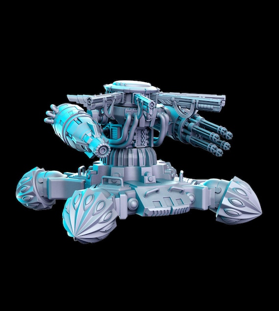 Mkxii Mobile Gun Turret 3D D&D Resin Printed Miniature - Etsy