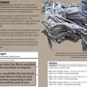 Lightning Storm Mist Dragon Gargantuan/huge Resin Printed D&D Miniature ...