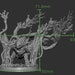 Mutated Cursed Splinter 3D Resin Printed 28mm Miniature D&D Dungeons ...