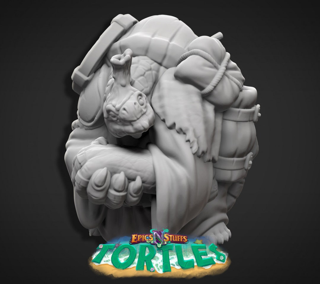 Tortle Turtle Merchant 28mm 32mm Resin D&D Miniature Dungeons and ...