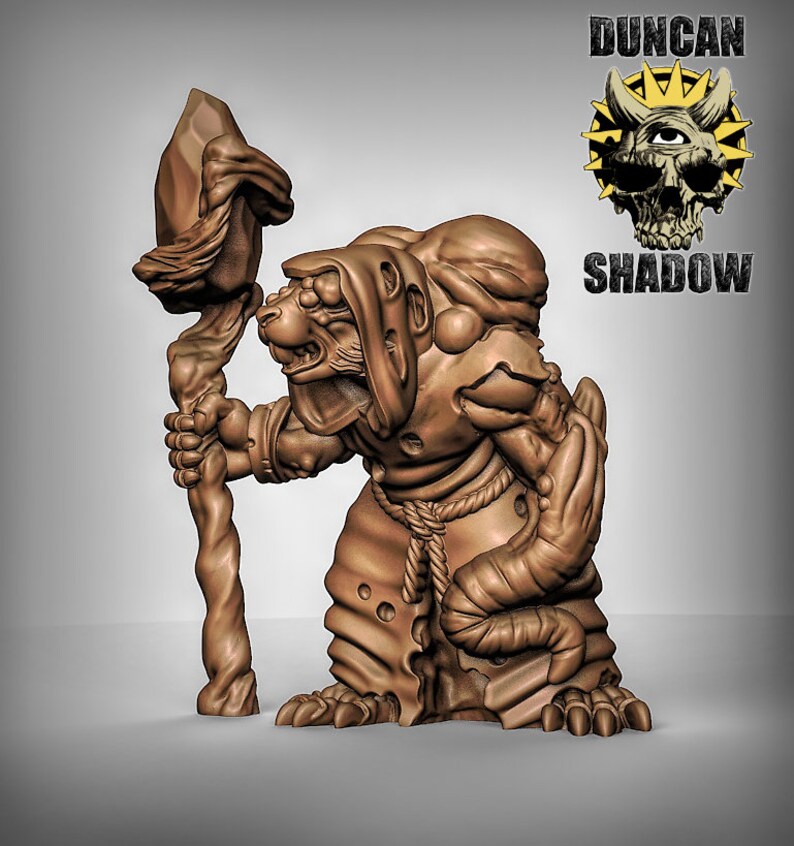 Plague Priest Skaven 28mm or 32mm D&D 3D Printed Miniatures - Dungeons ...