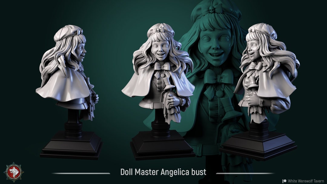 Doll Master Angelica Little Girl Ghost Bust Resin Bust Dungeons and ...