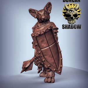 Corgi Fighters Dogs 28mm or 32mm Miniatures 3D Resin Printed D&D ...