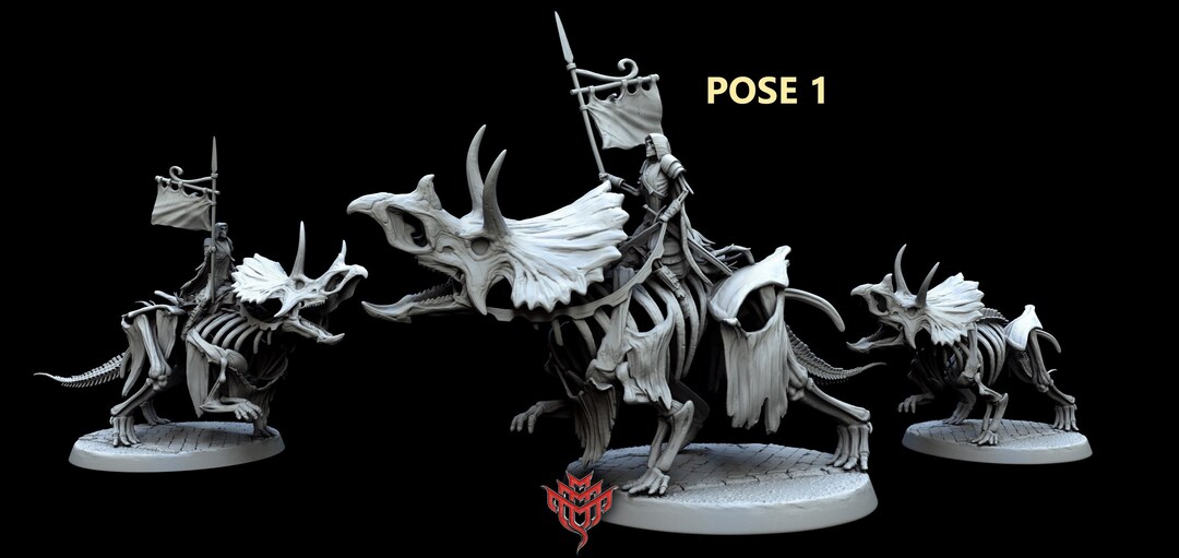 Skellimancer W/undead Familiar 28mm 32mm D&D Resin Miniature Dungeons ...