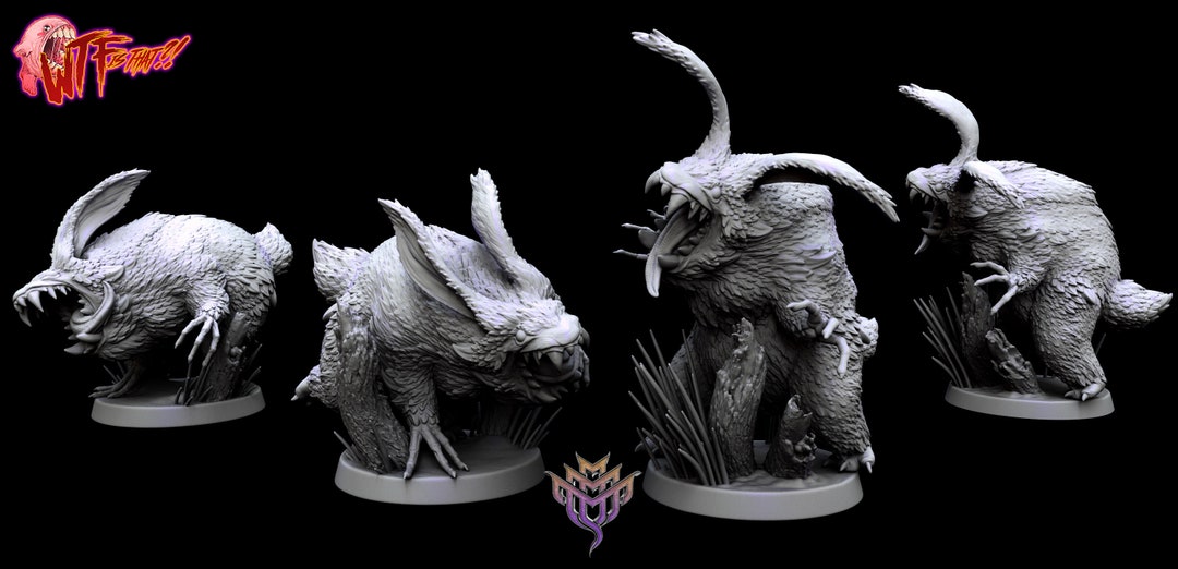 Cottontail Menace Rabbit Monster WTF is THAT Mini Resin Miniatures D&D ...