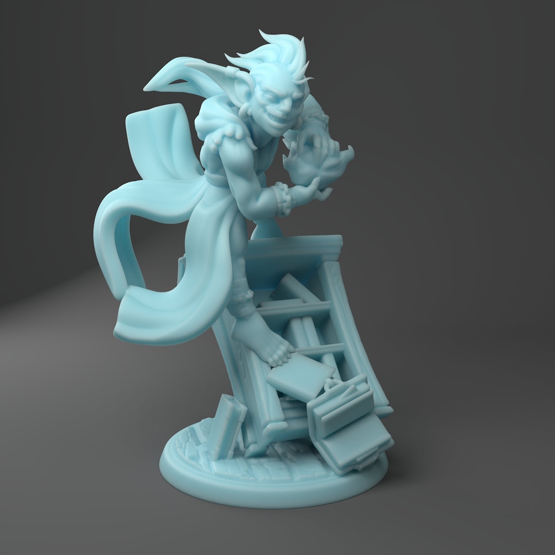 Goblin Mage Blaster Spellcaster D&D 3D Resin Printed 28mm Miniature ...