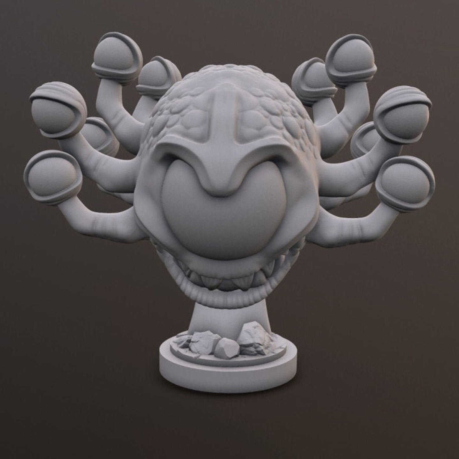 Beholder Dice Head Chibi Cute Eye Tyrant Display Miniature | Etsy