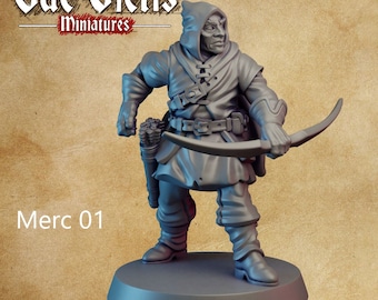 Explorer A Adventurer Guide NPC Hero 28 32mm Miniatures for Dungeons ...