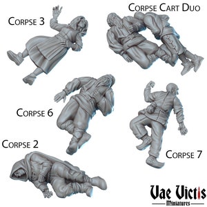 Corpses / Dead Body Scatter 28mm 32mm Resin Print Miniature Dungeons ...