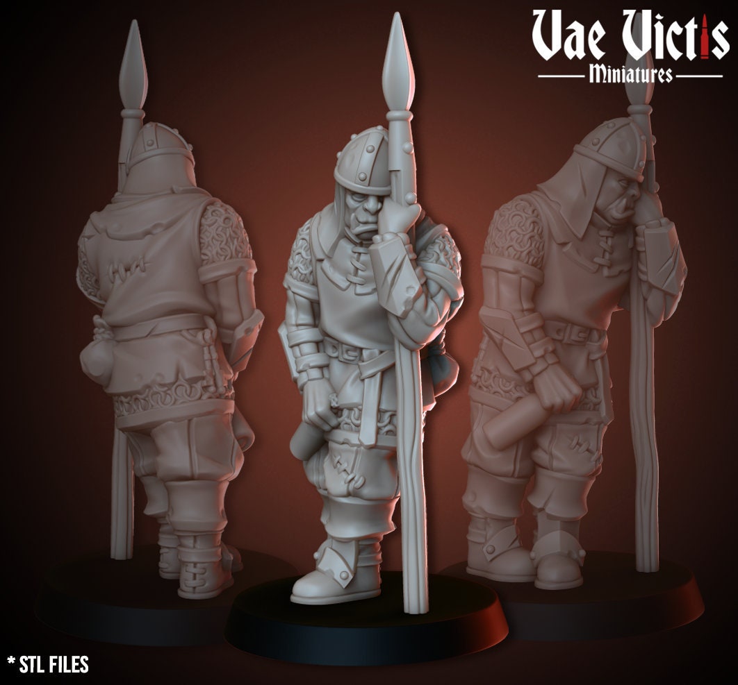 Sleeping Orc Prison Guard 28mm or 32mm D&D 3D Resin Printed | Etsy