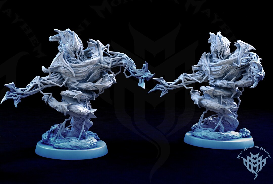 Thunder Elementals, Greater and Lesser - 3D Resin Printed D&D Miniature ...