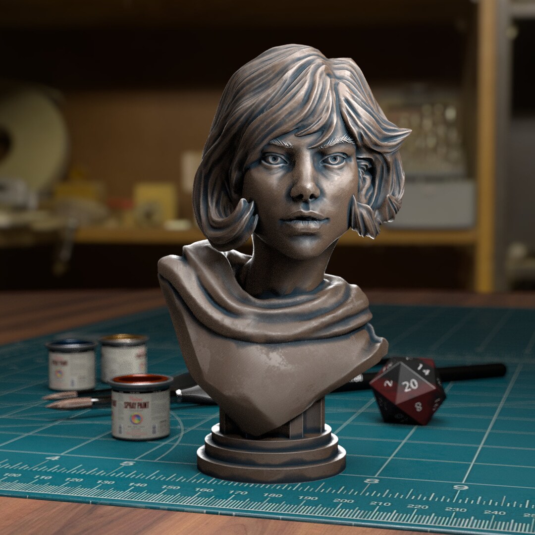 Girl Bob Haircut Rogue Bust Resin Minis D&D Dungeons and Dragons ...