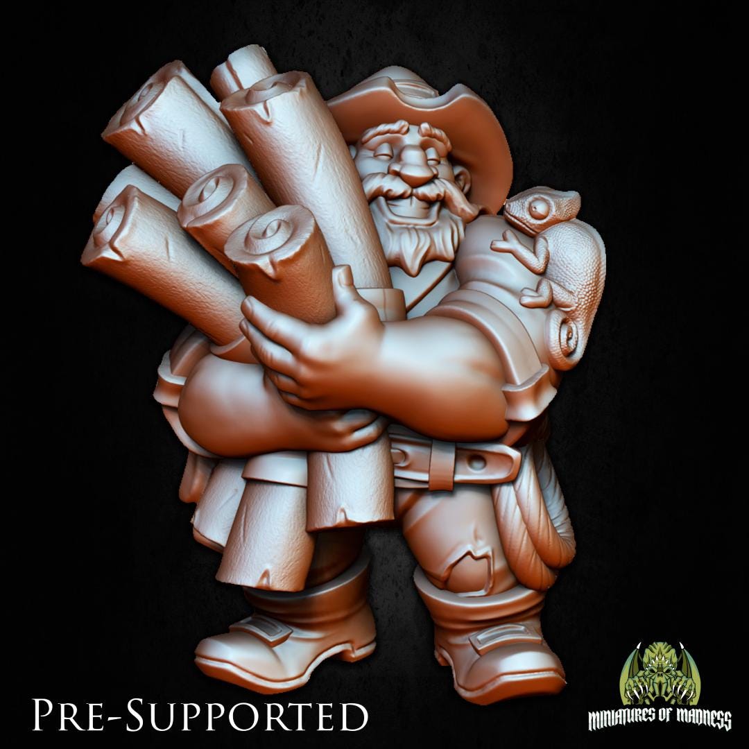 Fardin Orebrow Dwarf Scholar 28mm 32mm D&D Resin Mini Dungeons Dragons ...